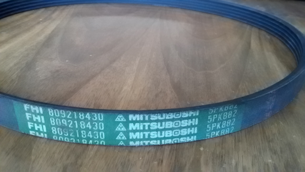 Ремни навесного оборудования — Subaru Forester (SH), 2,5 л, 2008 года ...