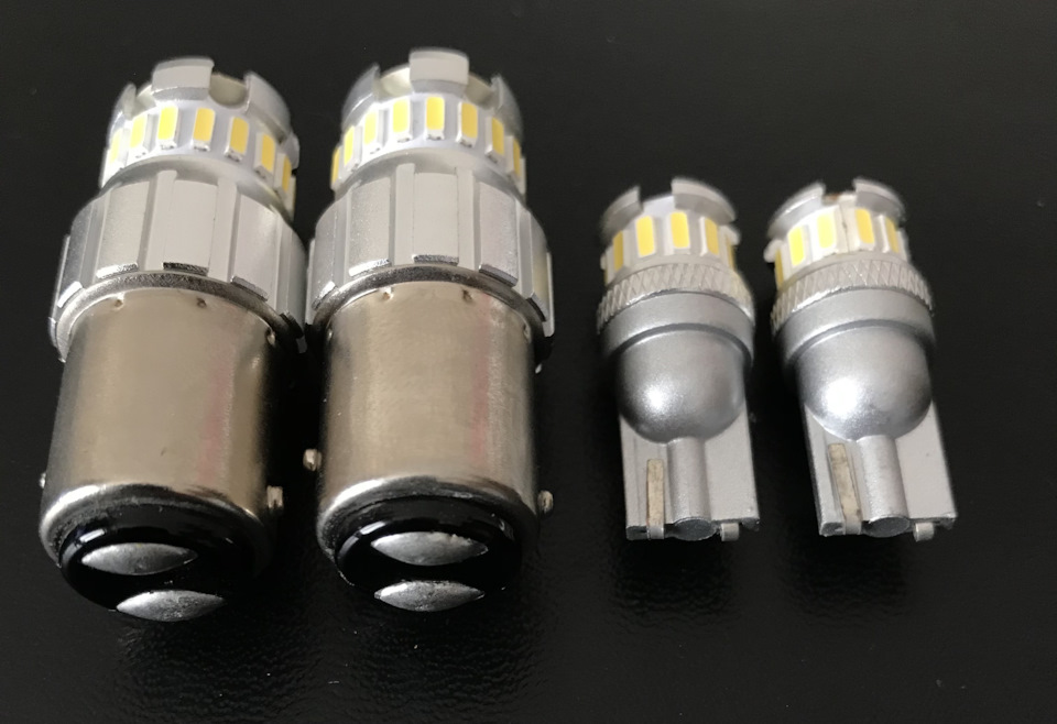Лампы auxito светодиодные белые, P21/5W, 1157, Bay15d + W5W T10 белые ...