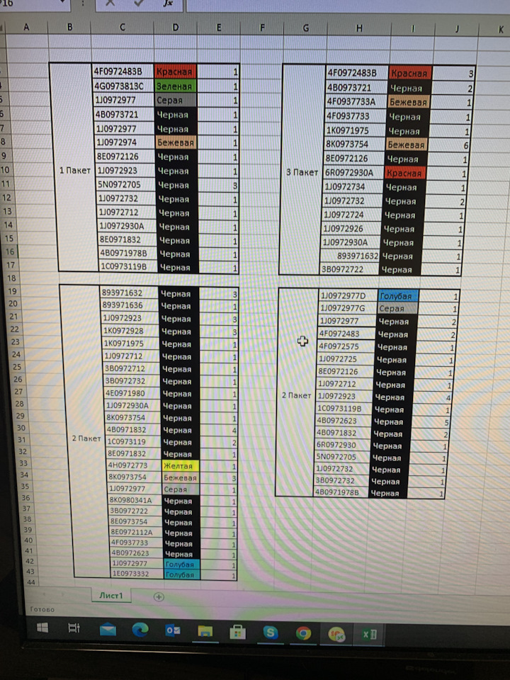 Оригинальные разъемы и фишки VAG на Audi A6 (C7), Audi A4 (B9), Audi A7 ...