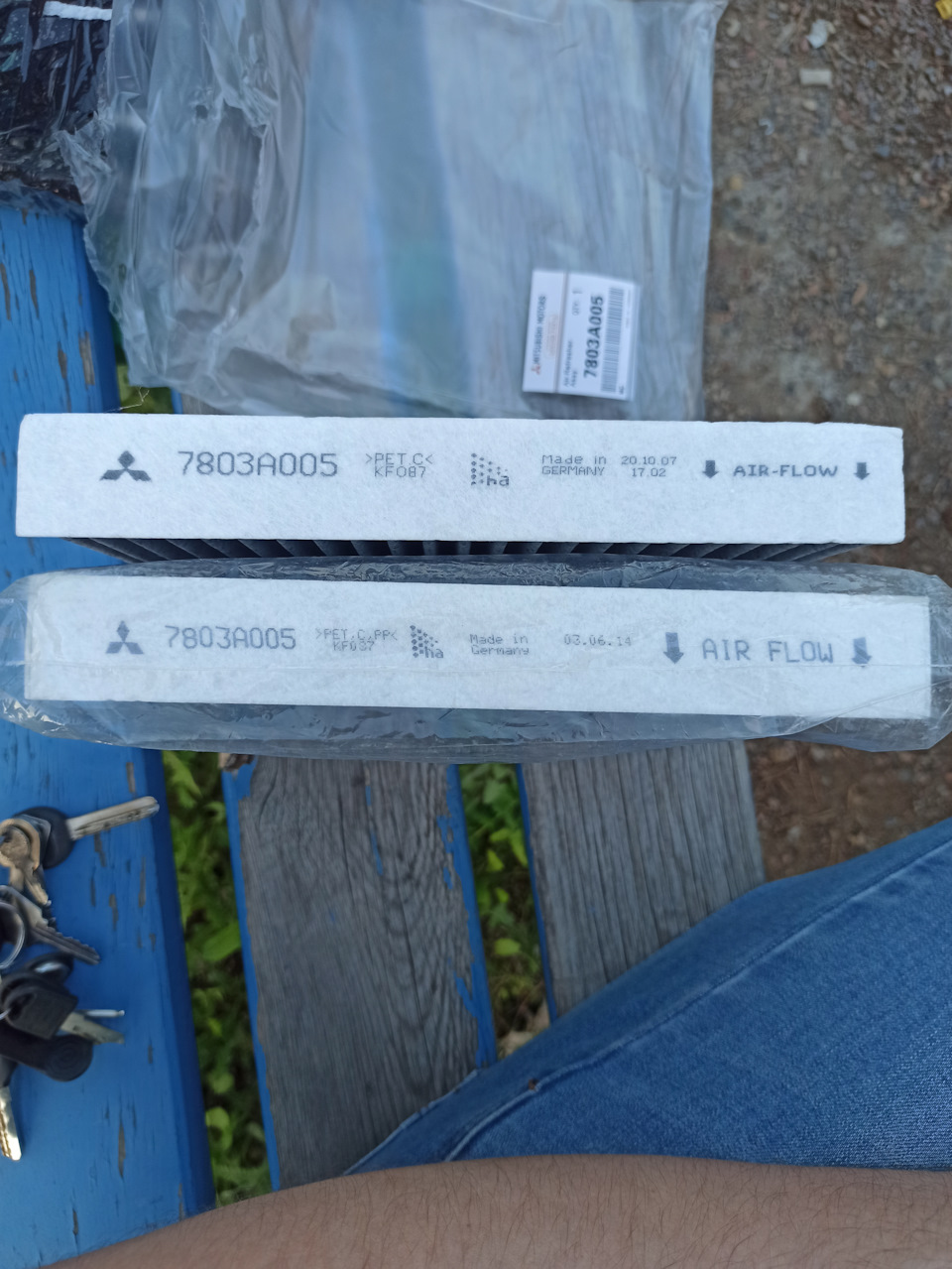 Салонный фильтр, на пробу — Mitsubishi Outlander (3G), 2,4 л, 2013 года ...