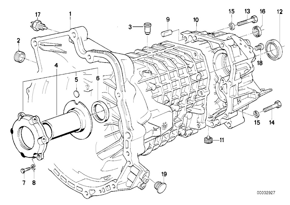 Сальники МКПП Getrag 260/6 — BMW 5 series (E34), 3 л, 1989 года ...