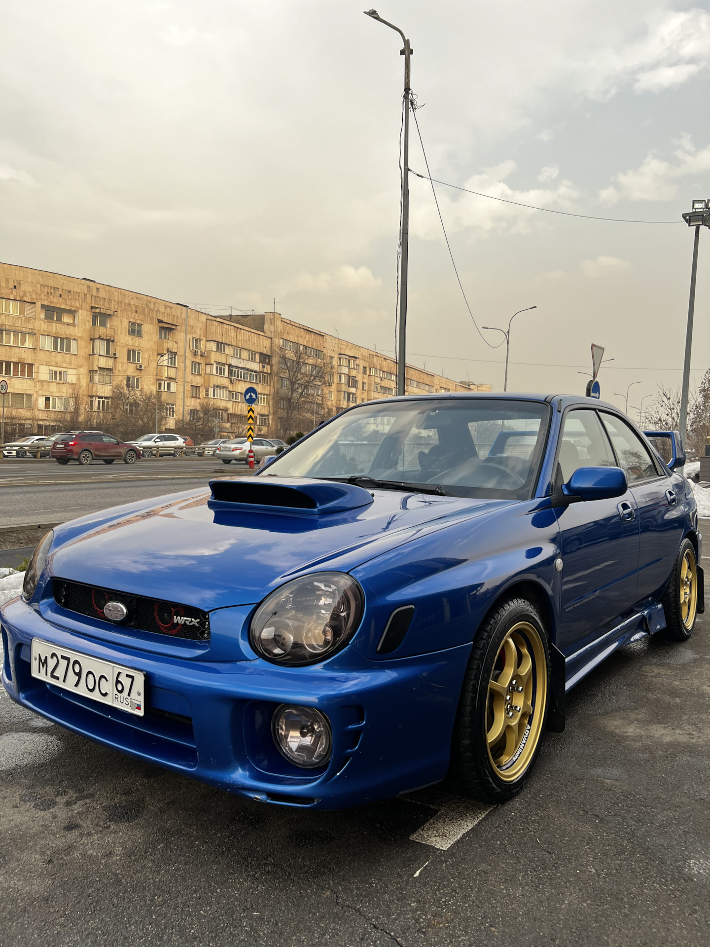Замена дисков оригинал Advan Racing RGII — Subaru Impreza WRX (GD/GG), 2 л, 2002 года | колёсные ...