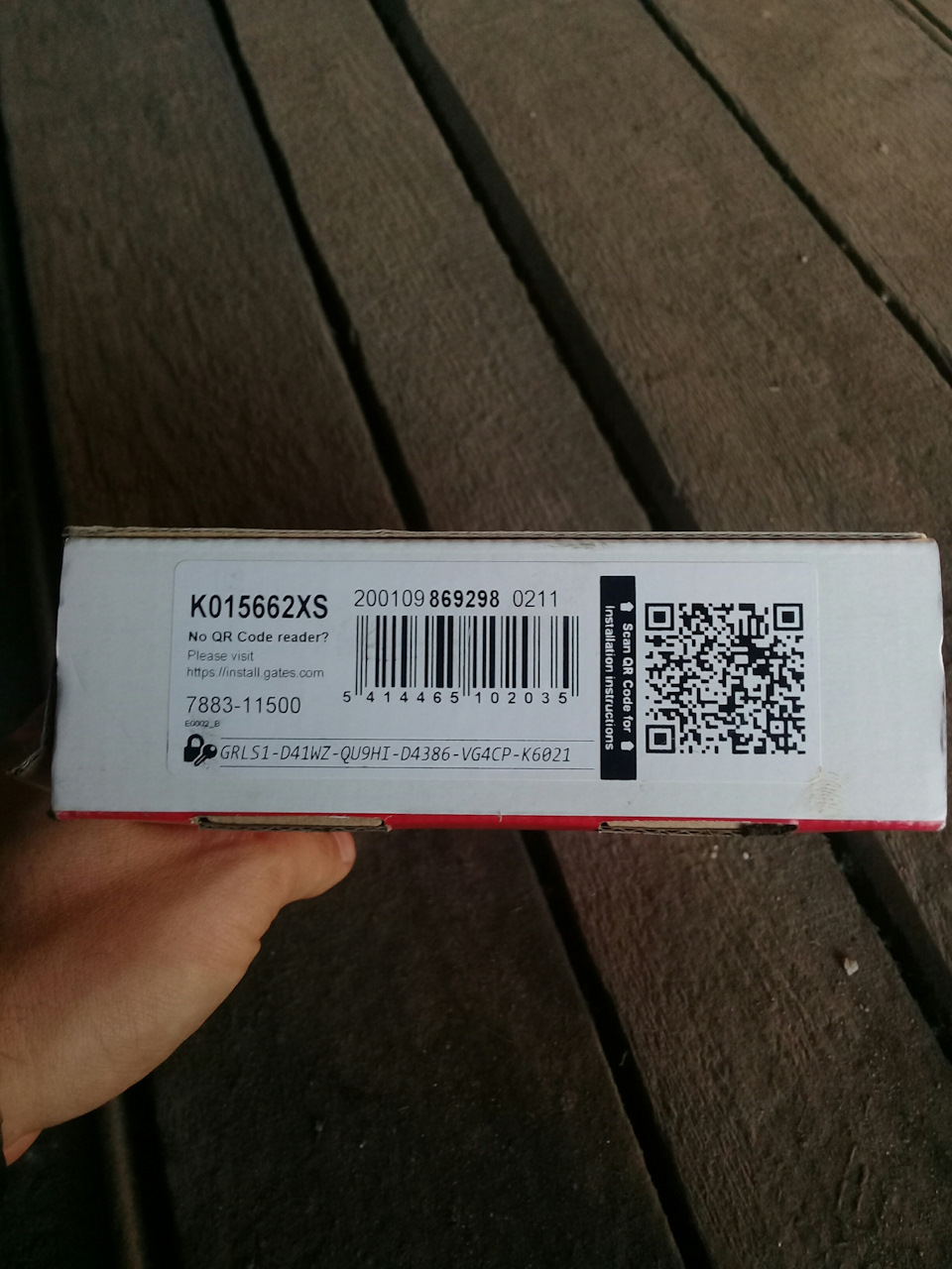K015662XS Комплекты деталей для ремней грм GATES | Запчасти на DRIVE2