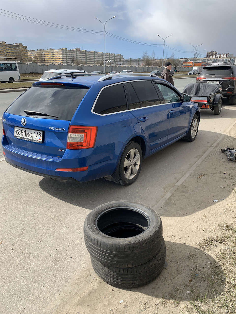 ПП (помылись-переобулись) — Skoda Octavia Combi A7 Mk3, 1,8 л, 2014 года | шины | DRIVE2