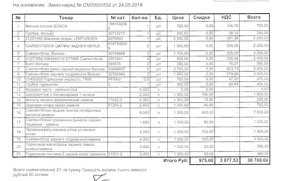 30748889 Сайлентблок рычага подвески ниж. внутр. Volvo | Запчасти на DRIVE2