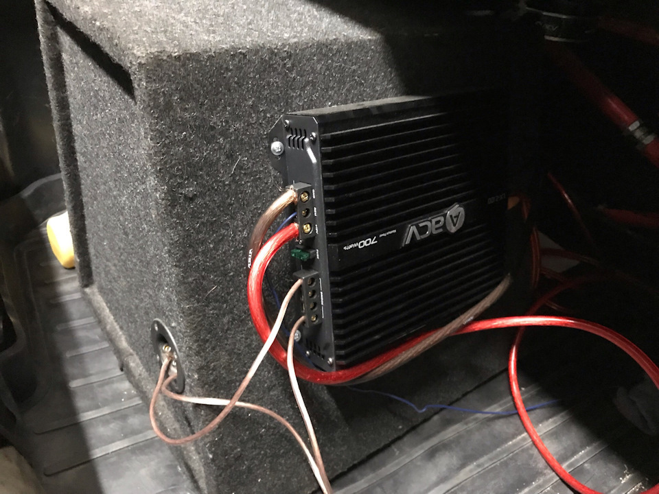 Подключил сабвуфер ACV LX-2.100 и попал на ремонт двигателя. — Lada Калина Универсал (1G), 1,6 л ...