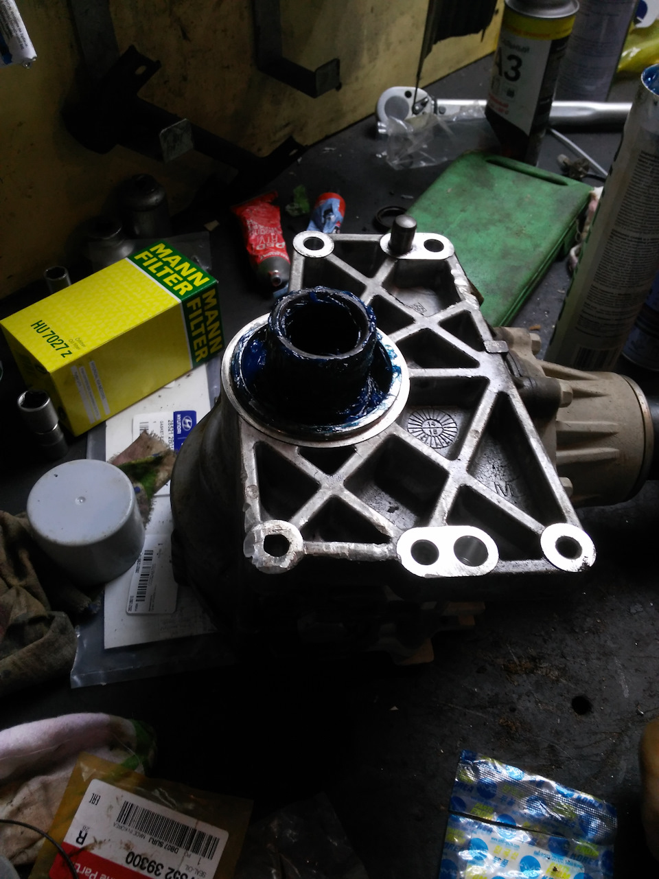 HU7027Z Масляный фильтроэлемент без металлических частей MANN FILTER ...