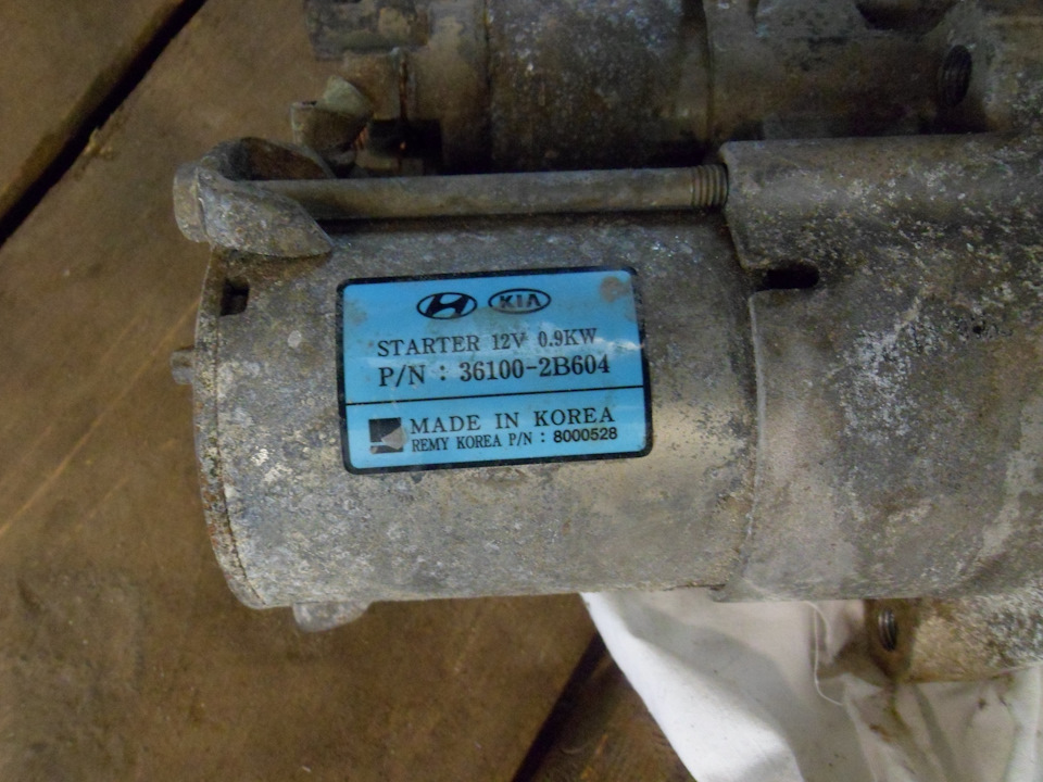 361002B604 Стартер KIA HYUNDAI | Запчасти на DRIVE2
