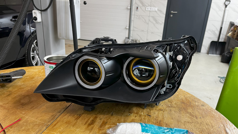 Колхозинг фар стоимостью 700$ — BMW 5 series (E60), 3 л, 2006 года ...