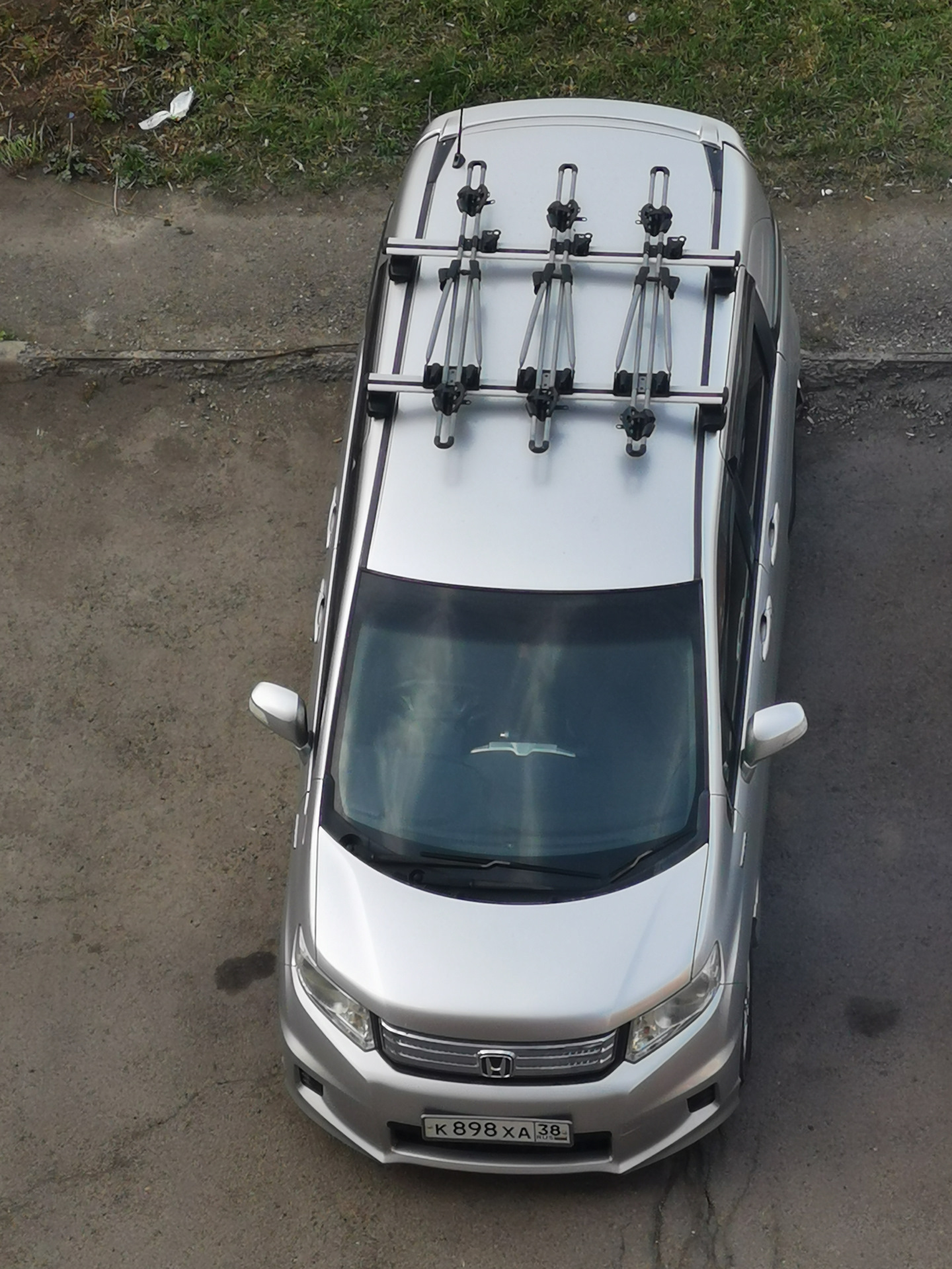 Багажник на крышу, колхоз с Thule)))) — Honda Freed Spike, 1,5 л, 2012 ...