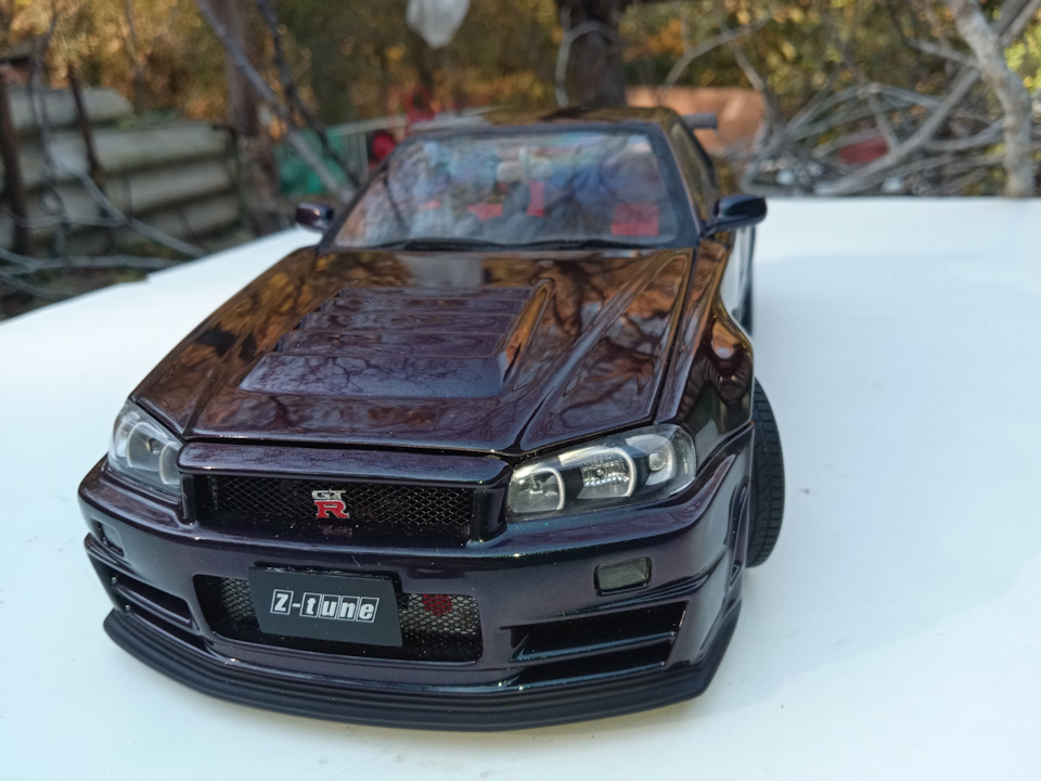 1/18 AutoArt — Nissan Skyline R34 GT-R — LV4 — MIDNIGHT PURPLE II ...