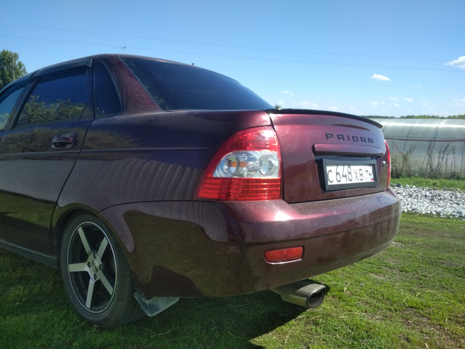Лип спойлер — LADA Приора седан, 1,6 л., 2008 года | тюнинг | DRIVE2