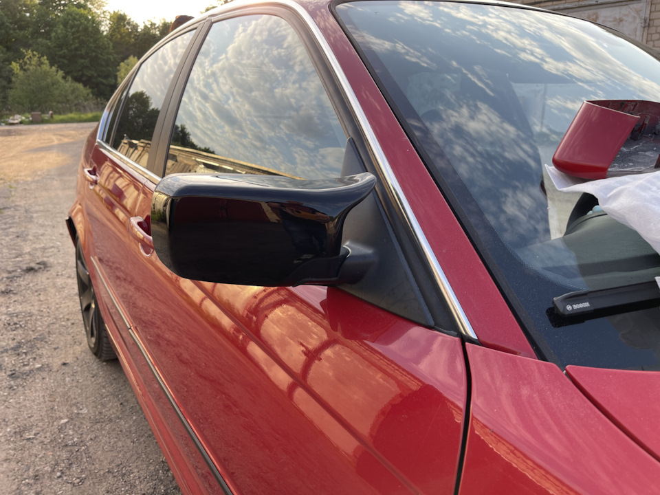Лопухи зеркал. Ловушка капота. — BMW 3 series (E46), 3 л, 2003 года ...
