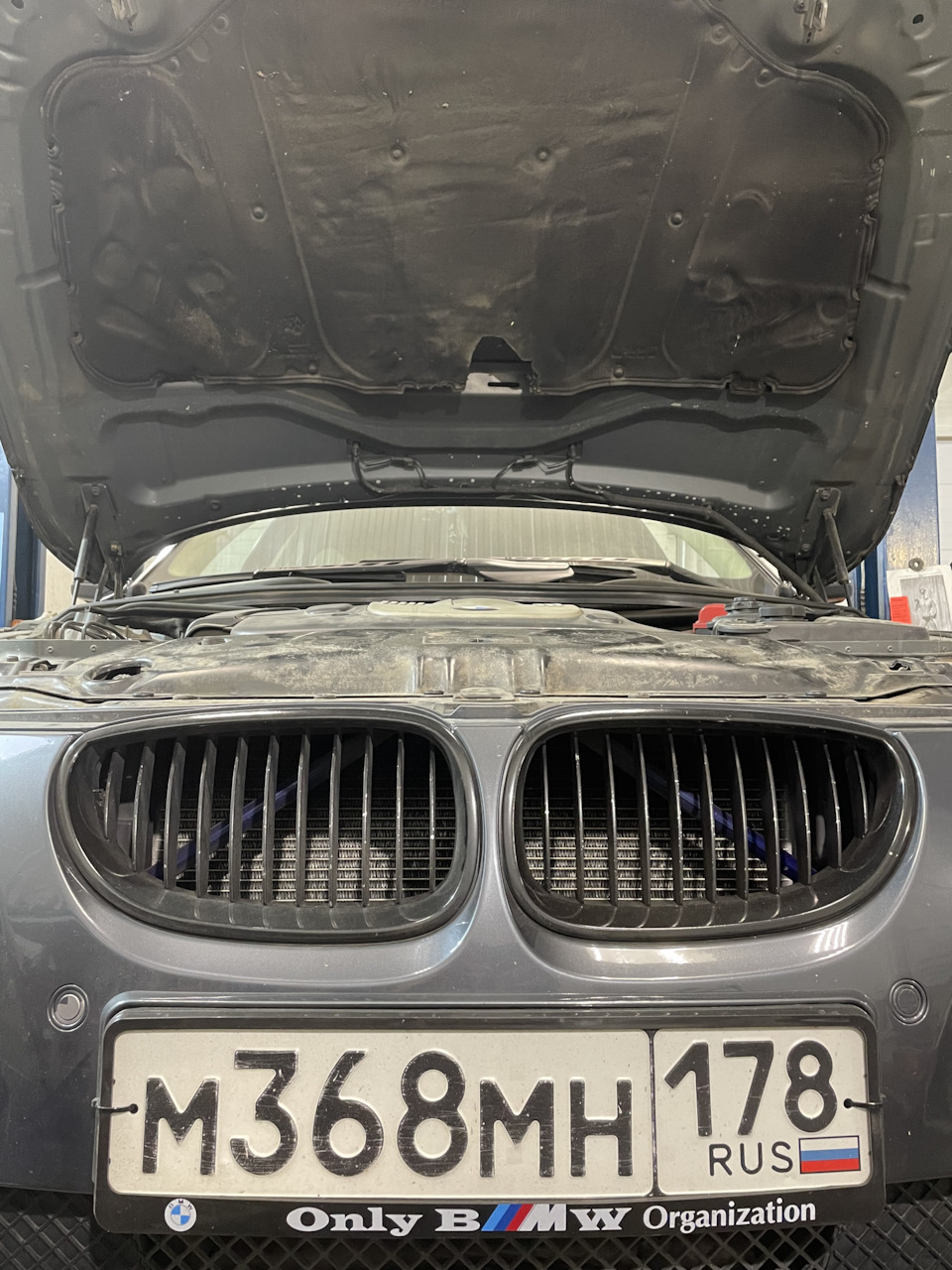 Дооснащение. Активные жалюзи радиатора. — BMW 5 series (E60), 3 л, 2008 ...