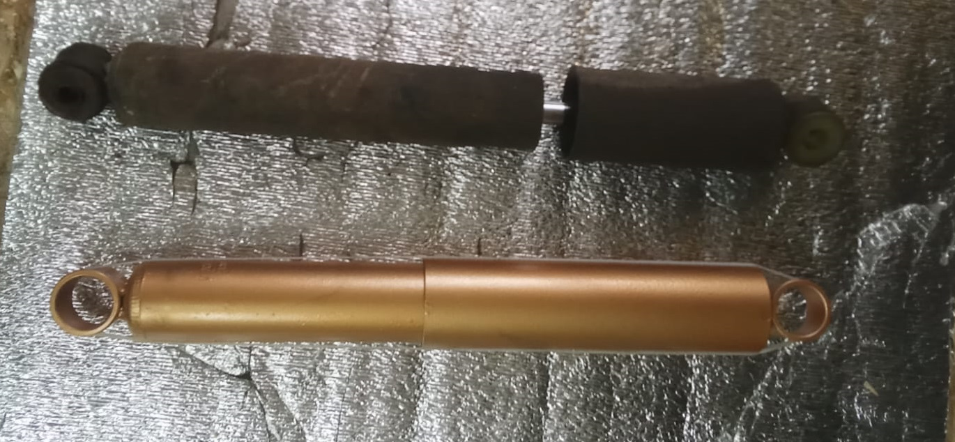 замена передних амортизаторов — УАЗ 31519, 2,8 л, 2003 года | своими руками | DRIVE2