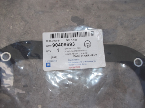 90409693 Прокладка поддона двигателя GM | Запчасти на DRIVE2