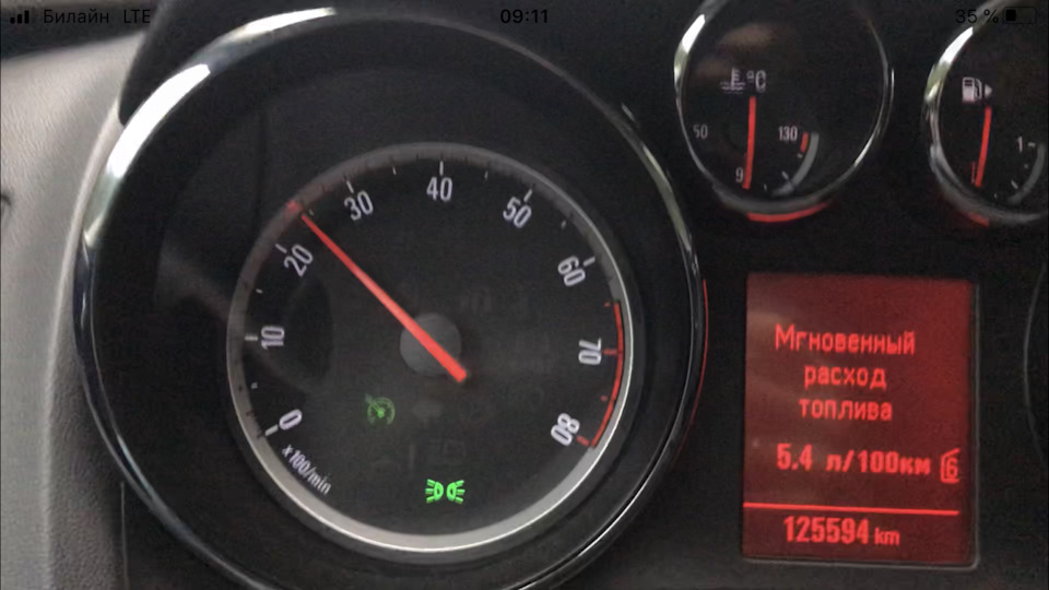 Тускло горит индикатор круиз контроля — Opel Astra J GTC, 1,8 л, 2012 ...