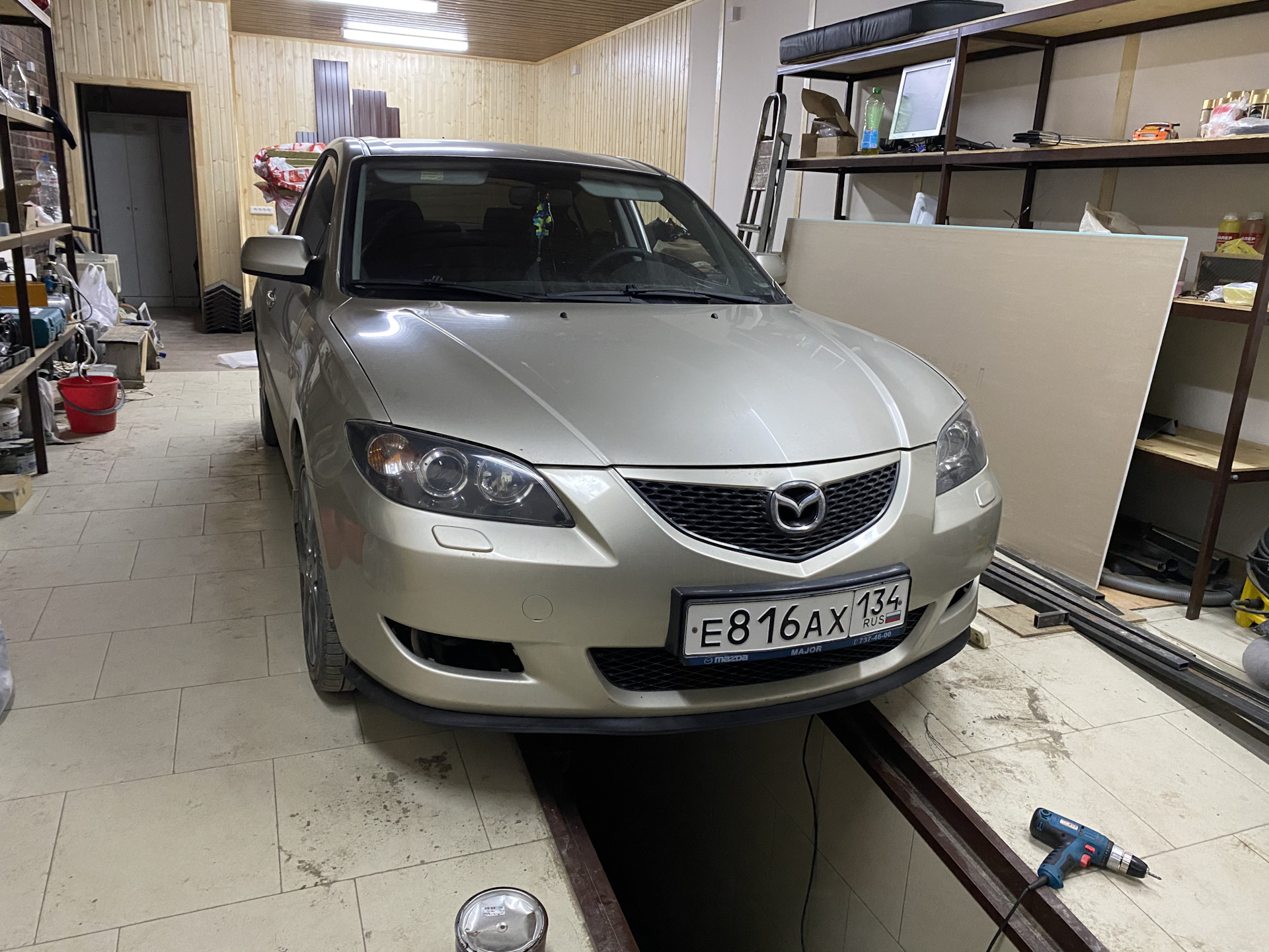 Установка губы EZ-ZIP👄 — Mazda 3 (1G) BK, 1,6 л, 2005 года | стайлинг | DRIVE2