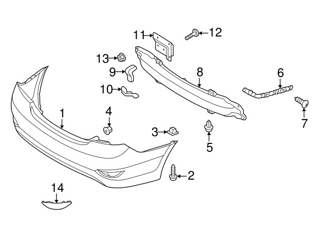 866131R000 ОПОРНАЯ ПЛАНКА ПАНЕЛИ БАМПЕРА KIA HYUNDAI | Запчасти на DRIVE2