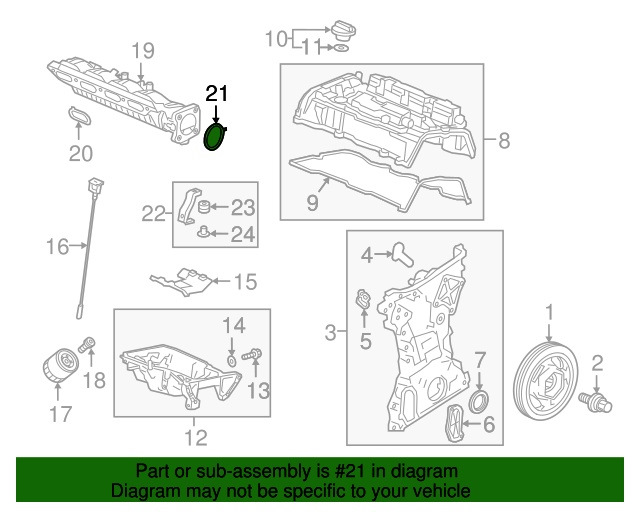 17107R40A01 Прокладка дросельной заслонки ACCORD 2.4L Honda | Запчасти ...