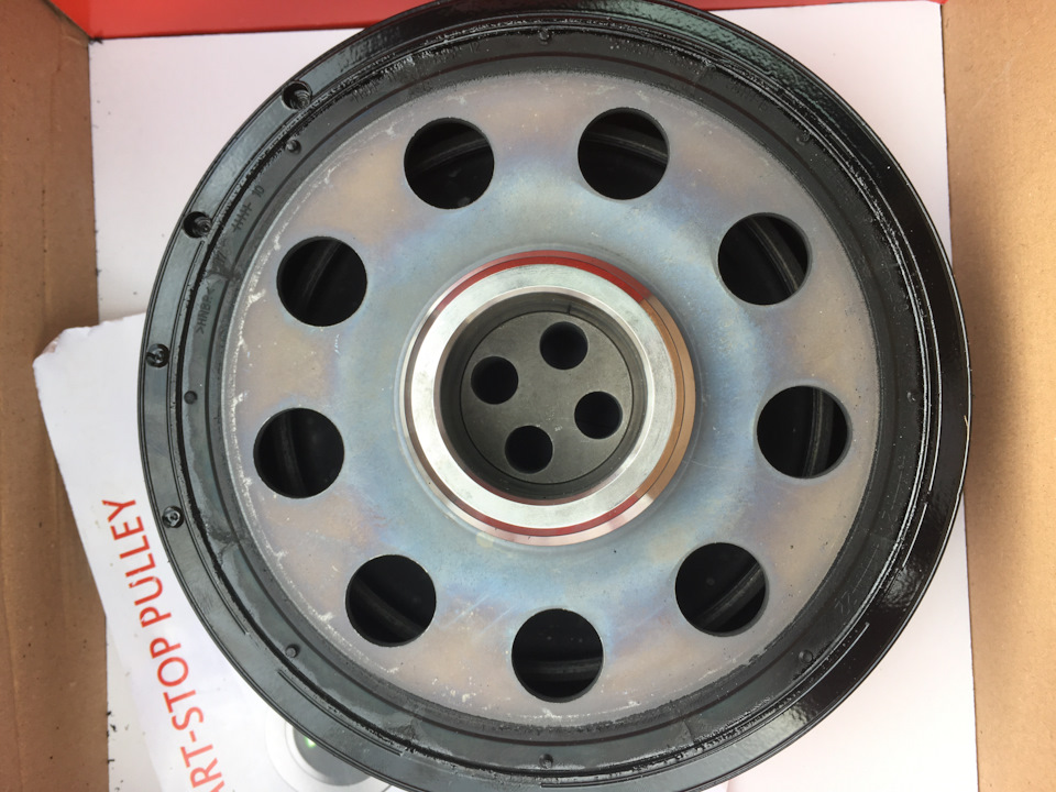 Шкив коленвала. Фланец системы охлаждения — BMW 3 series Touring (E91 ...