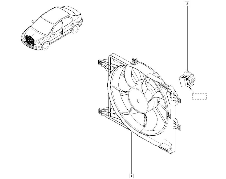 6001549117 Резистор электровентилятора RENAULT | Запчасти на DRIVE2