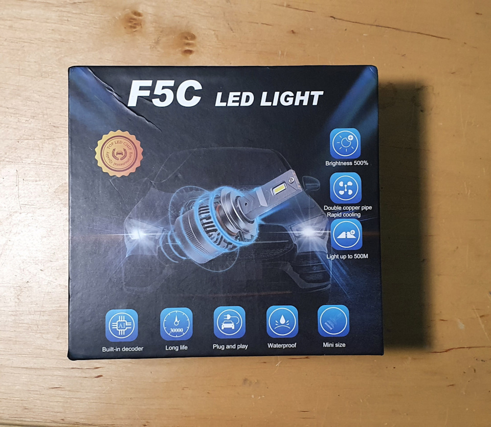 установка LED F5C на ближний свет — Honda CR-V (RM), 2,4 л, 2014 года ...