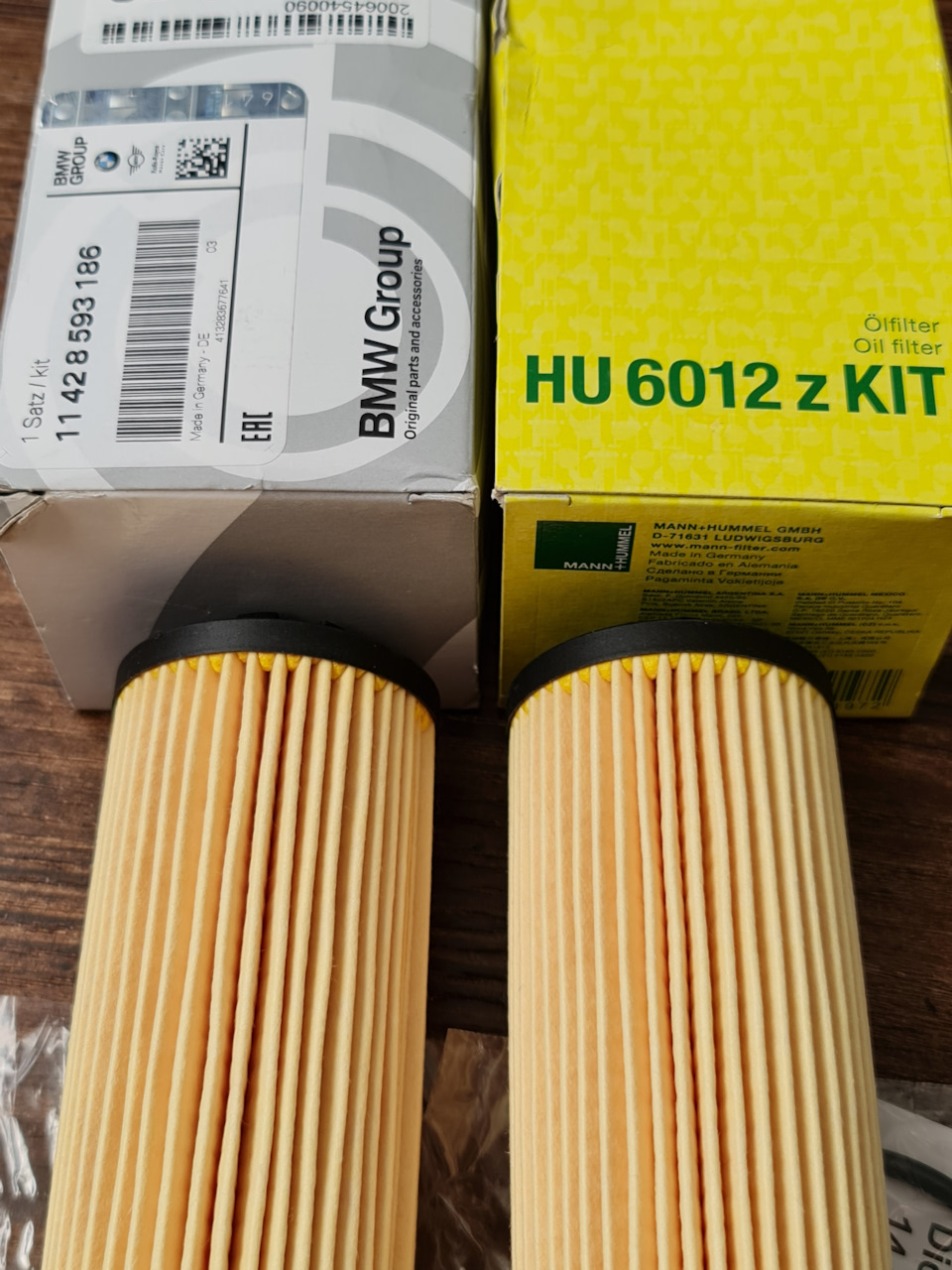 HU6012ZKIT Масляный фильтроэлемент без металлических частей MANN FILTER ...