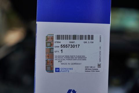 55573017 Клапан электромагнитный контрольноиспарительный GM | Запчасти ...