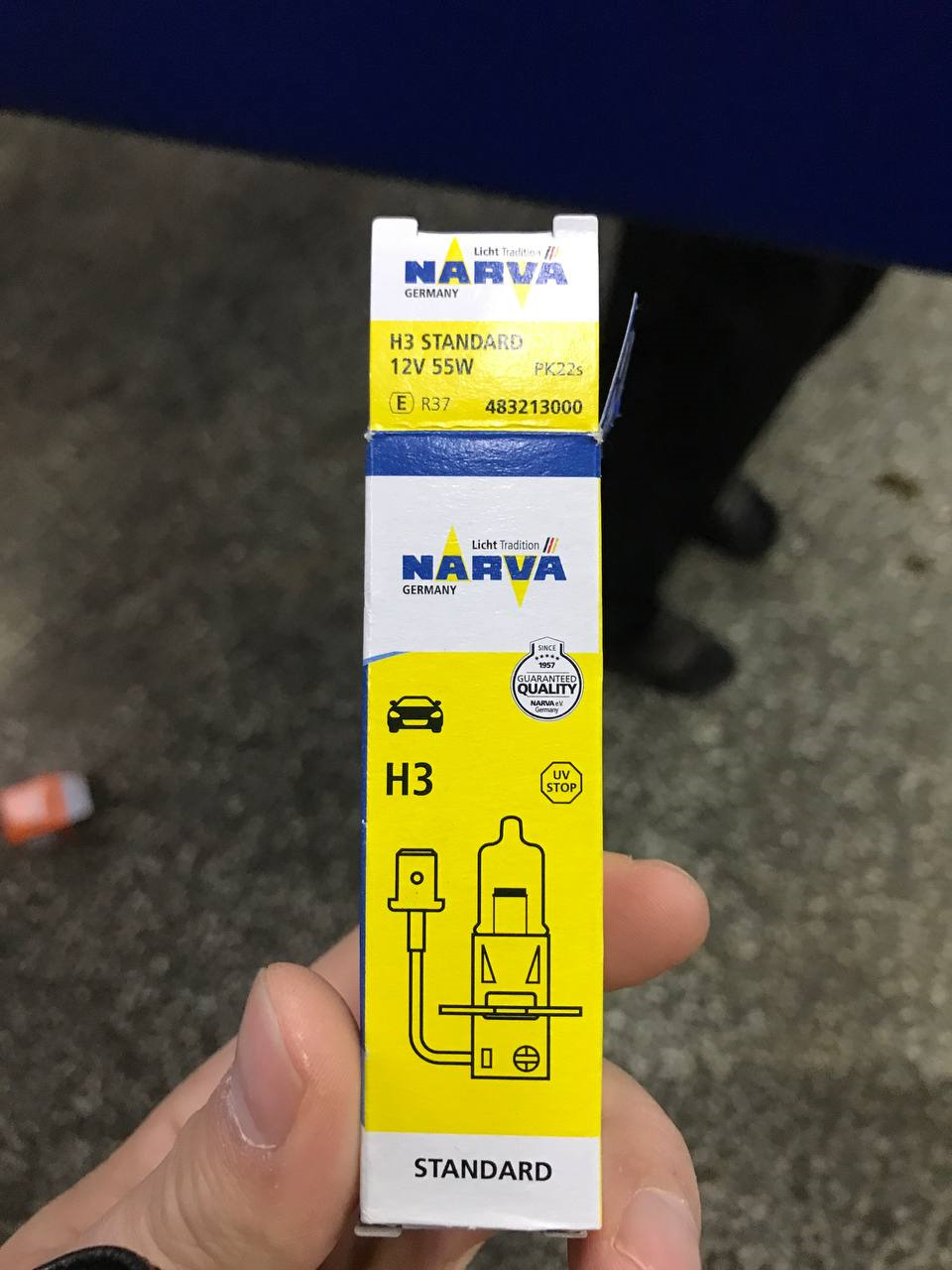 483213000 Лампа накаливания галогенная (H3 12V 55W PK22s) NARVA ...