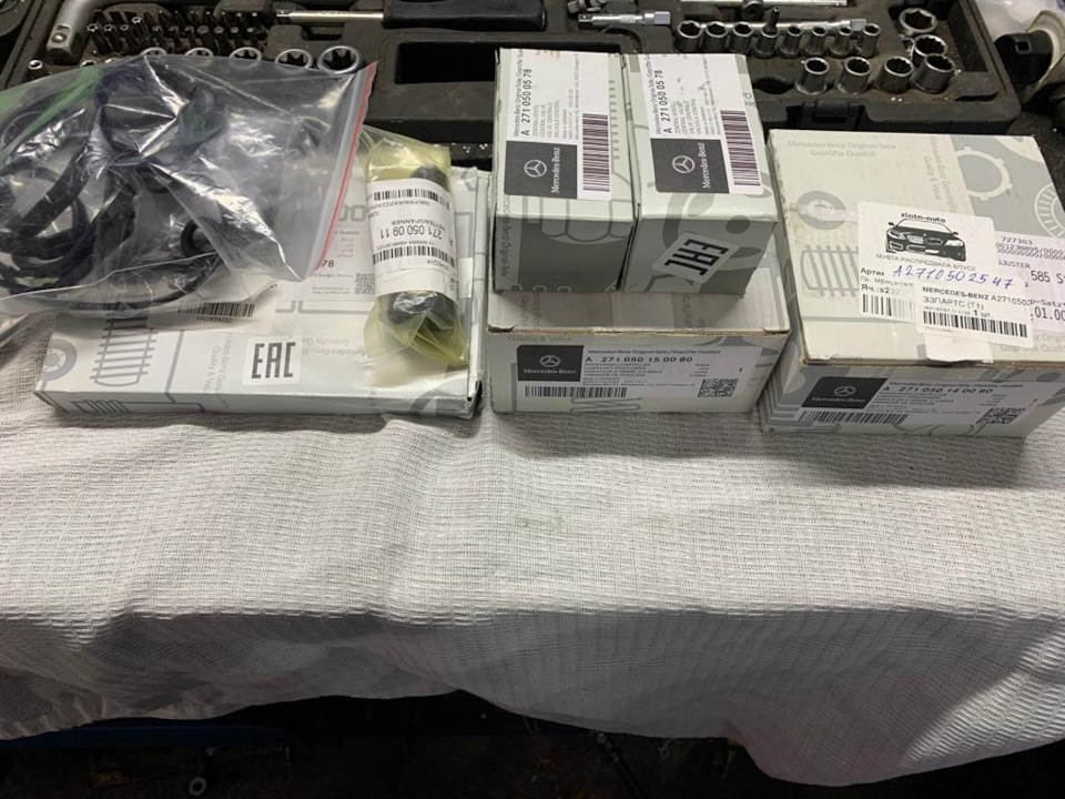 Замена ГРМ — Mercedes-Benz E-Class (W212), 1,8 л, 2011 года | визит на ...