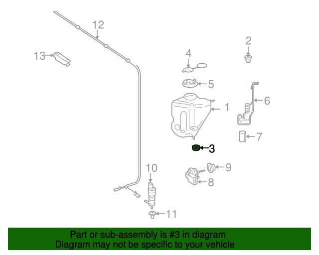 A2015040112 Опора резиновая бачка омывателя Mercedes | Запчасти на DRIVE2