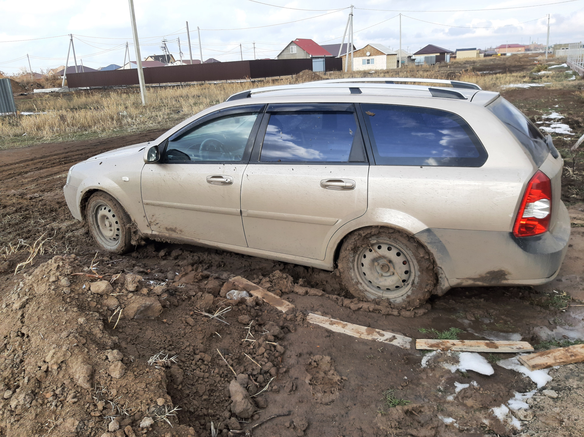 "Астраханский снег" или пародия на Off-roud. — Chevrolet Lacetti SW, 1 ...