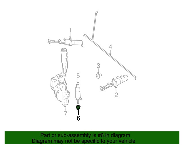 A0109971181 Проставка помпы омывателя фар. Mercedes | Запчасти на DRIVE2