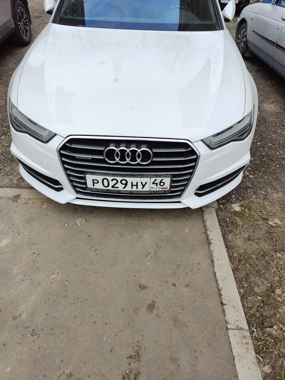 Регистрация и номерные рамки на магнитах — Audi A6 (C7), 2 л, 2016 года ...
