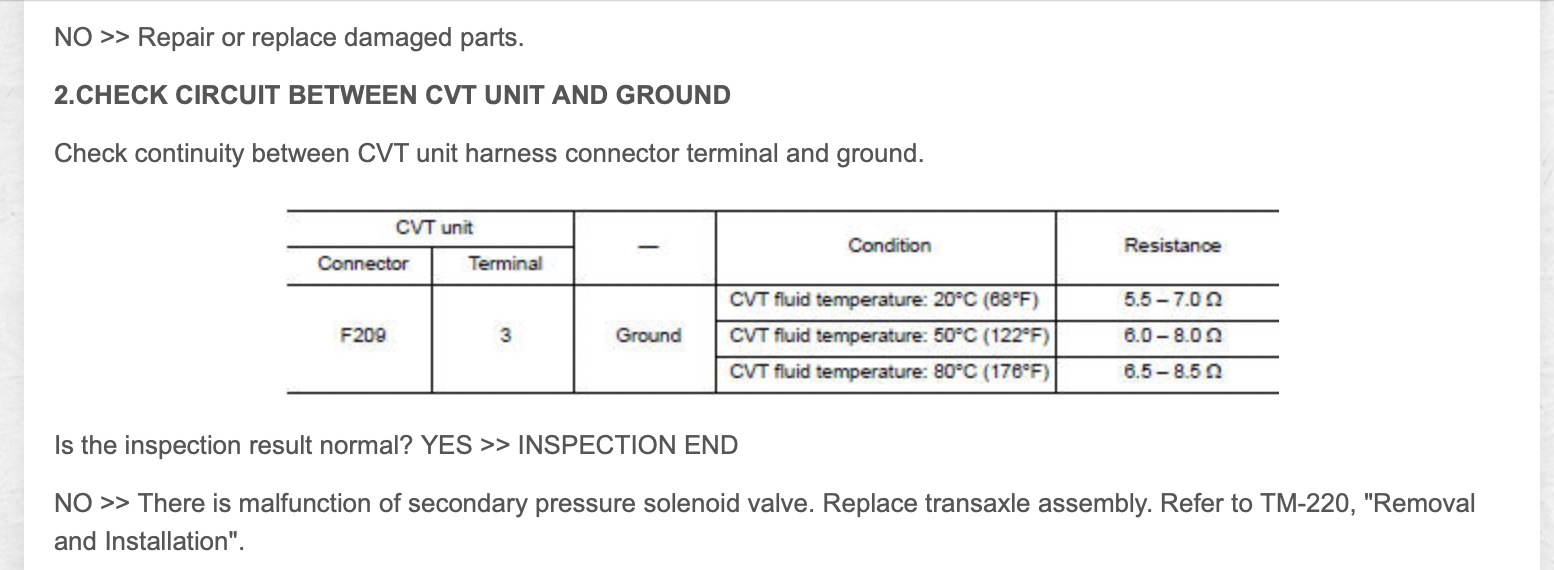 p0778 nissan (ошибка вариатора) — Jatco на DRIVE2