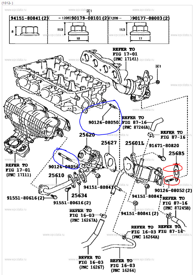 9415180841 Гайка выпускного коллектора TOYOTA LEXUS | Запчасти на DRIVE2