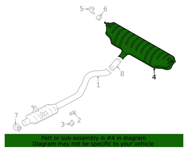 LR137022 Muffler Jaguar Land Rover | Запчасти на DRIVE2