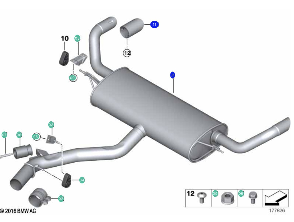 Замена задней банки глушителя. 172 000 км. — BMW X5 (E70), 3 л, 2008 ...