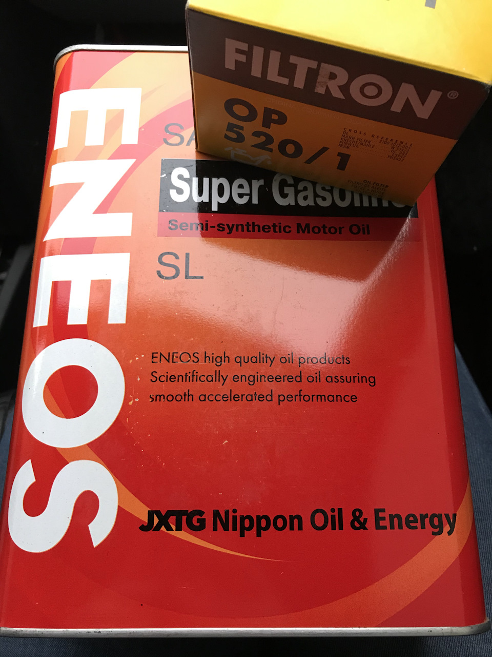 Подготовка к весне, масло ENEOS — Lada Приора Купе, 1,6 л, 2011 года | расходники | DRIVE2