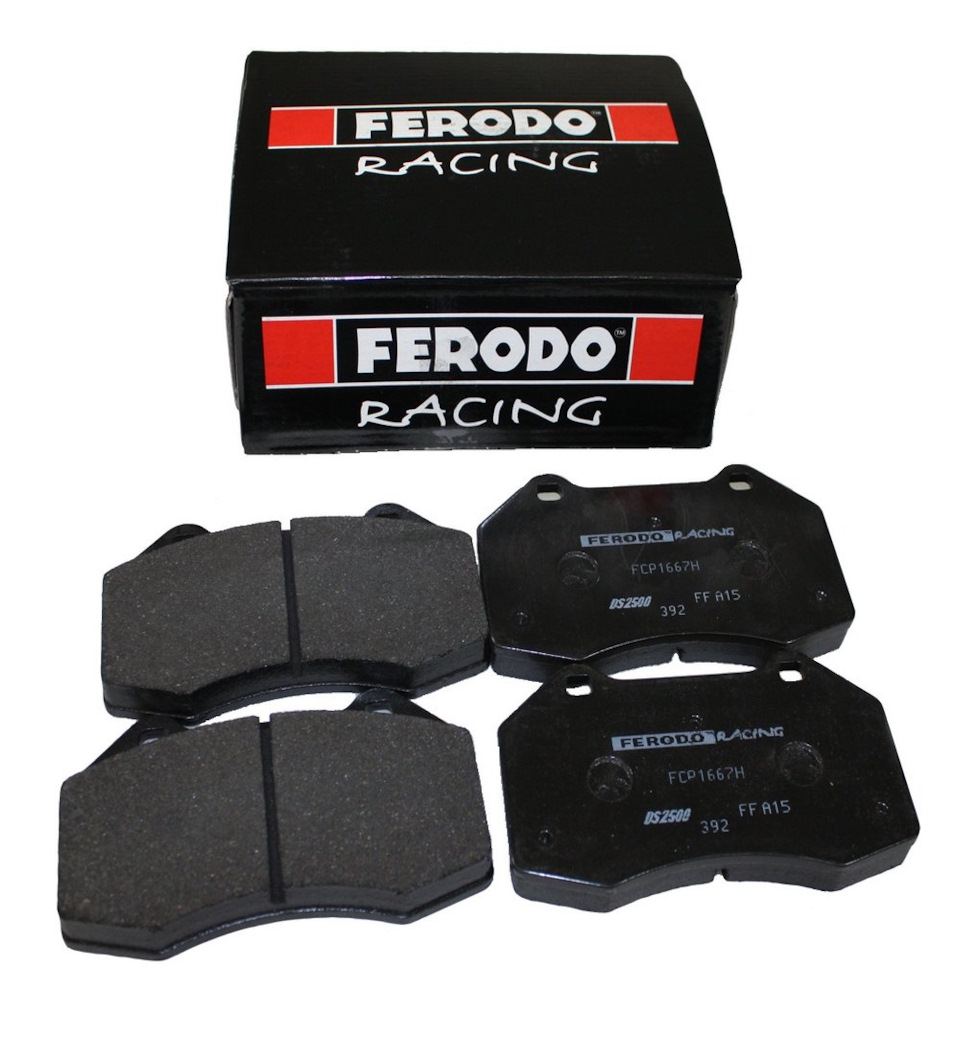 #2. Тормоза. Колодки Ferodo DS2500. — Renault Clio Sport III, 2 л, 2010 ...