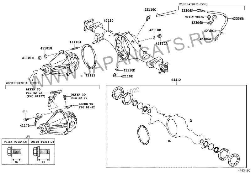 Удлиняем сапун (Шноркель для заднего моста) — Toyota Hilux (8G), 2,8 л ...