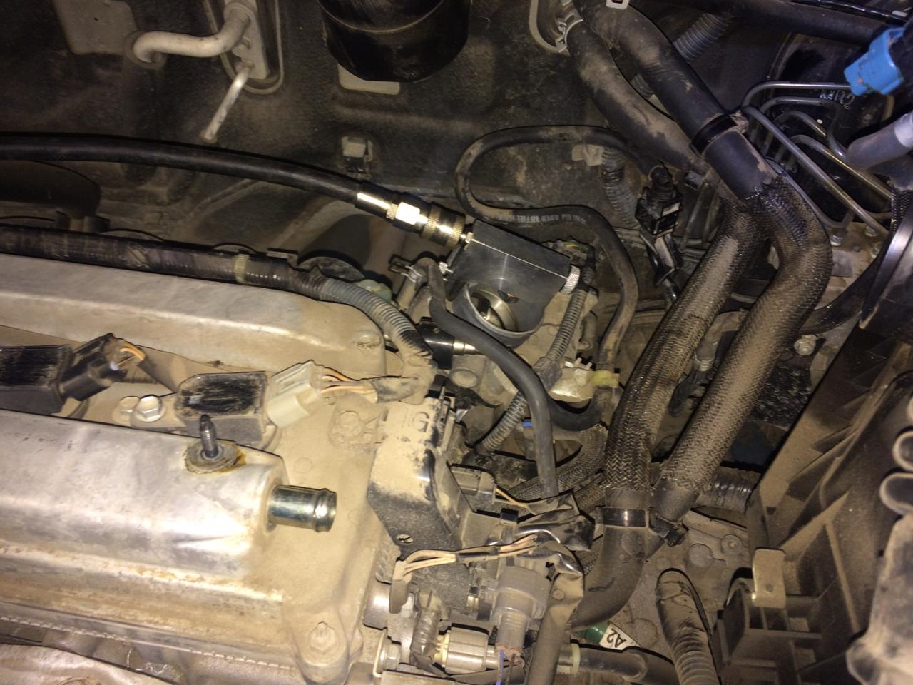 Промывка форсунок ProTec P2233-SF + дросселя P2241 Toyota RAV4 в Уфе ...