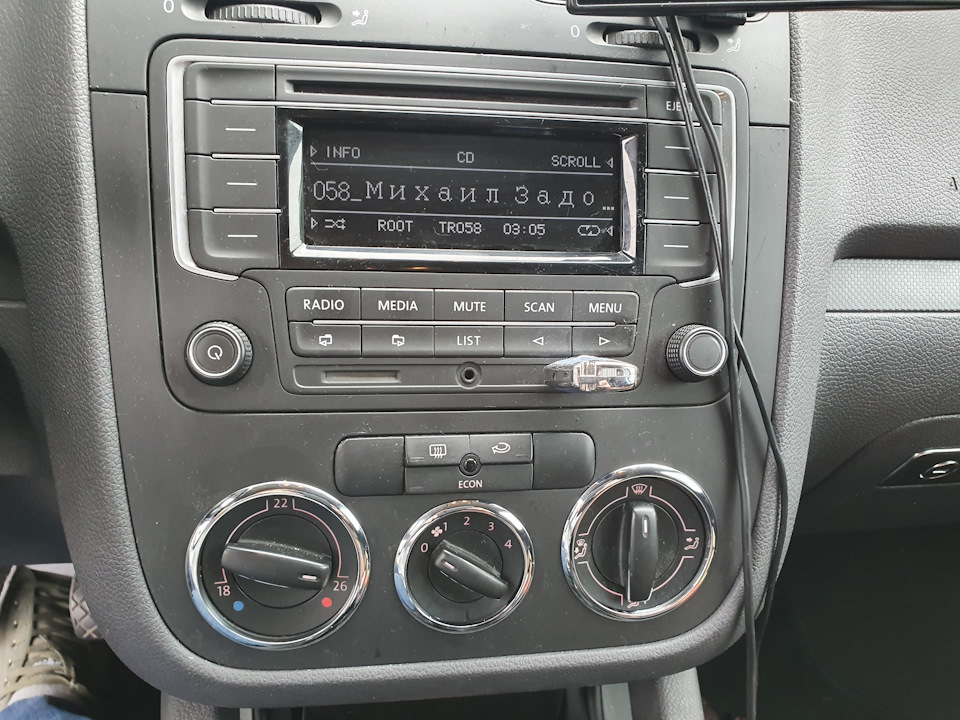 Автомобильная магнитола на android 8.1 — Volkswagen Golf Mk5, 1,6 л ...