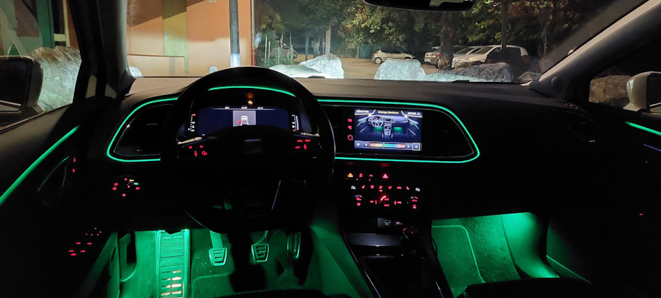 Éclairage led rgb seat leon mk3 — SEAT Leon FR (Mk3), 1,4 л, 2018 года ...