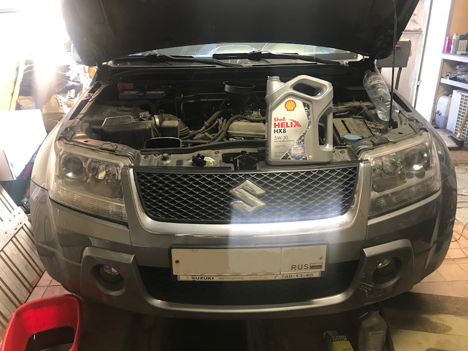 Замена масла в двигателе (2.0) — Suzuki Grand Vitara (2G), 2 л, 2007 года | своими руками | DRIVE2
