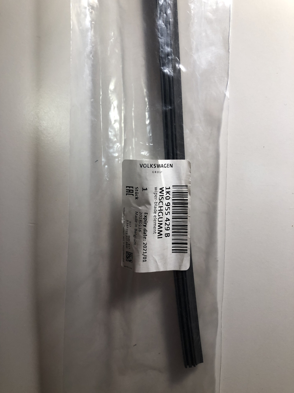 1K0955429B Резинки стеклоочистителя VAG | Запчасти на DRIVE2