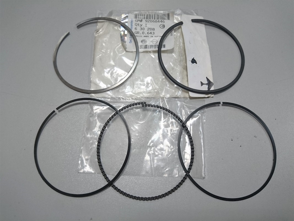 92068446 Комплект колец GM | Запчасти на DRIVE2