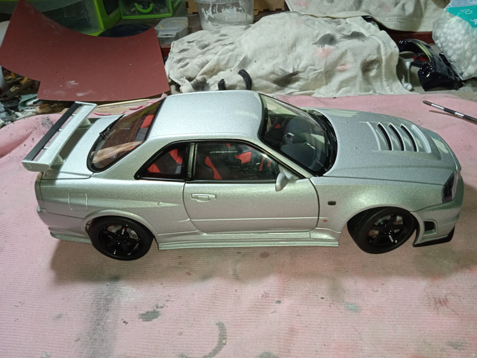 1/18 AutoArt — Nissan Skyline R34 GT-R — LV4 — MIDNIGHT PURPLE II — DRIVE2