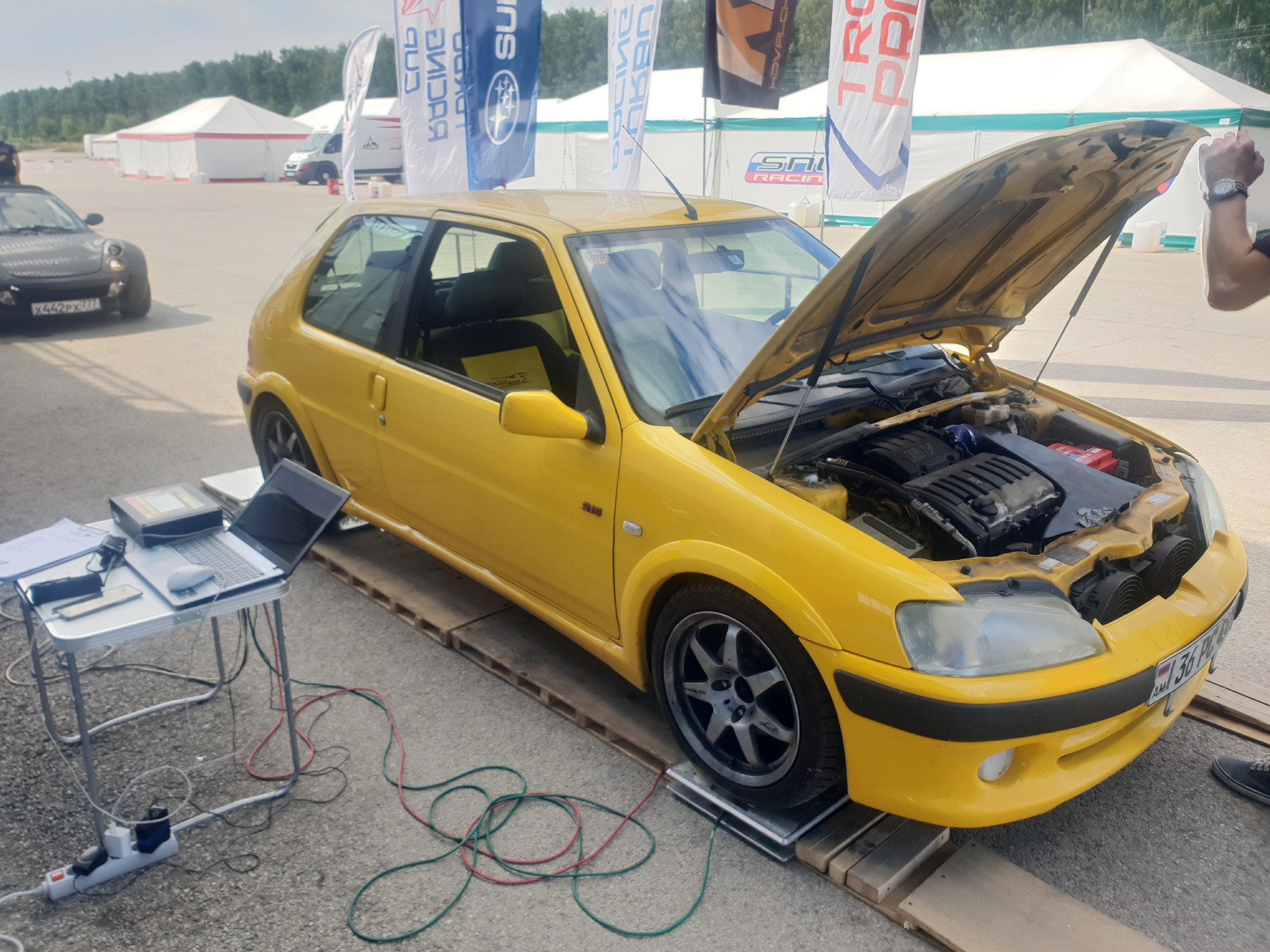 Участие в Turbo Raing Cup на треке Atron Рязань. — Peugeot 106, 1,6 л ...